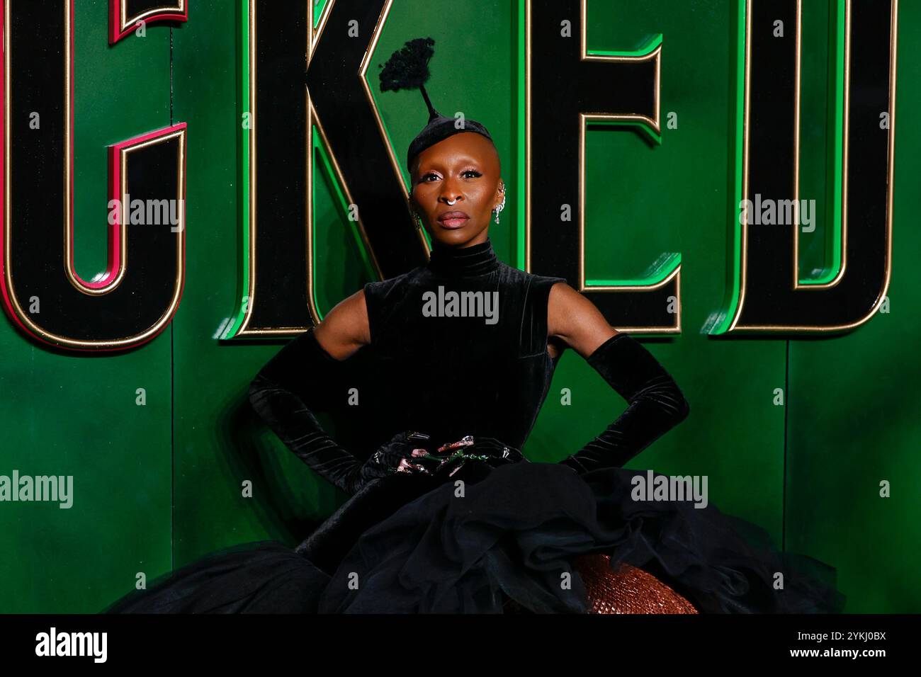 Cynthia Erivo poses for photographers upon arrival at the premiere of ...