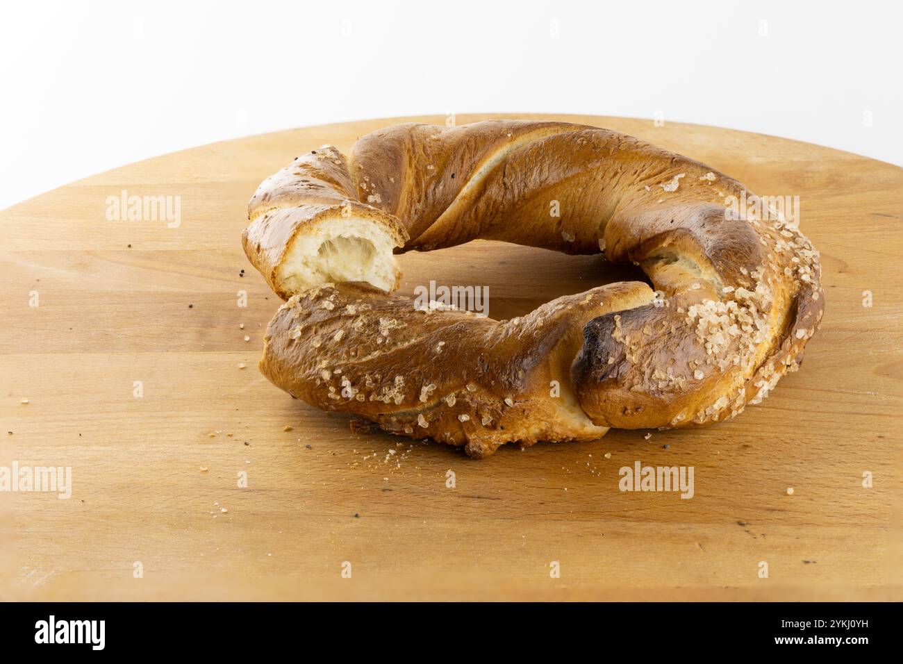 International pretzel holiday, pretzel days, Krakow pretzels, cutting ...