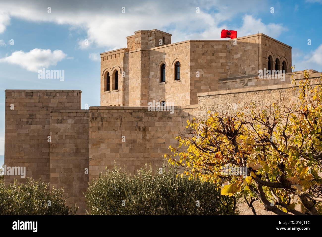 View of the Skanderbeg Museum in Kruja, Albania-It honors the national ...