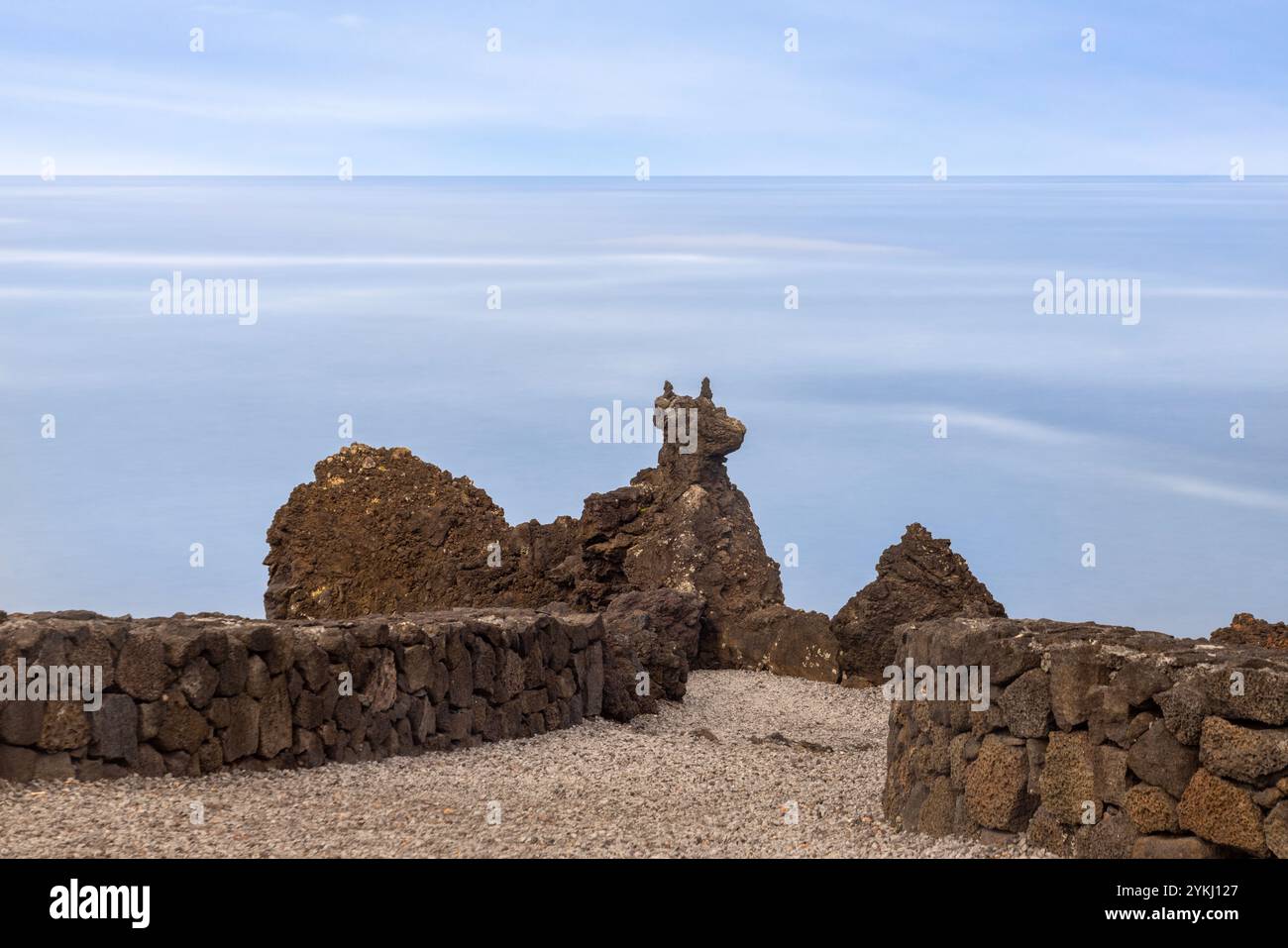 Cachorro with its traditional houses and lava rock formations is ...