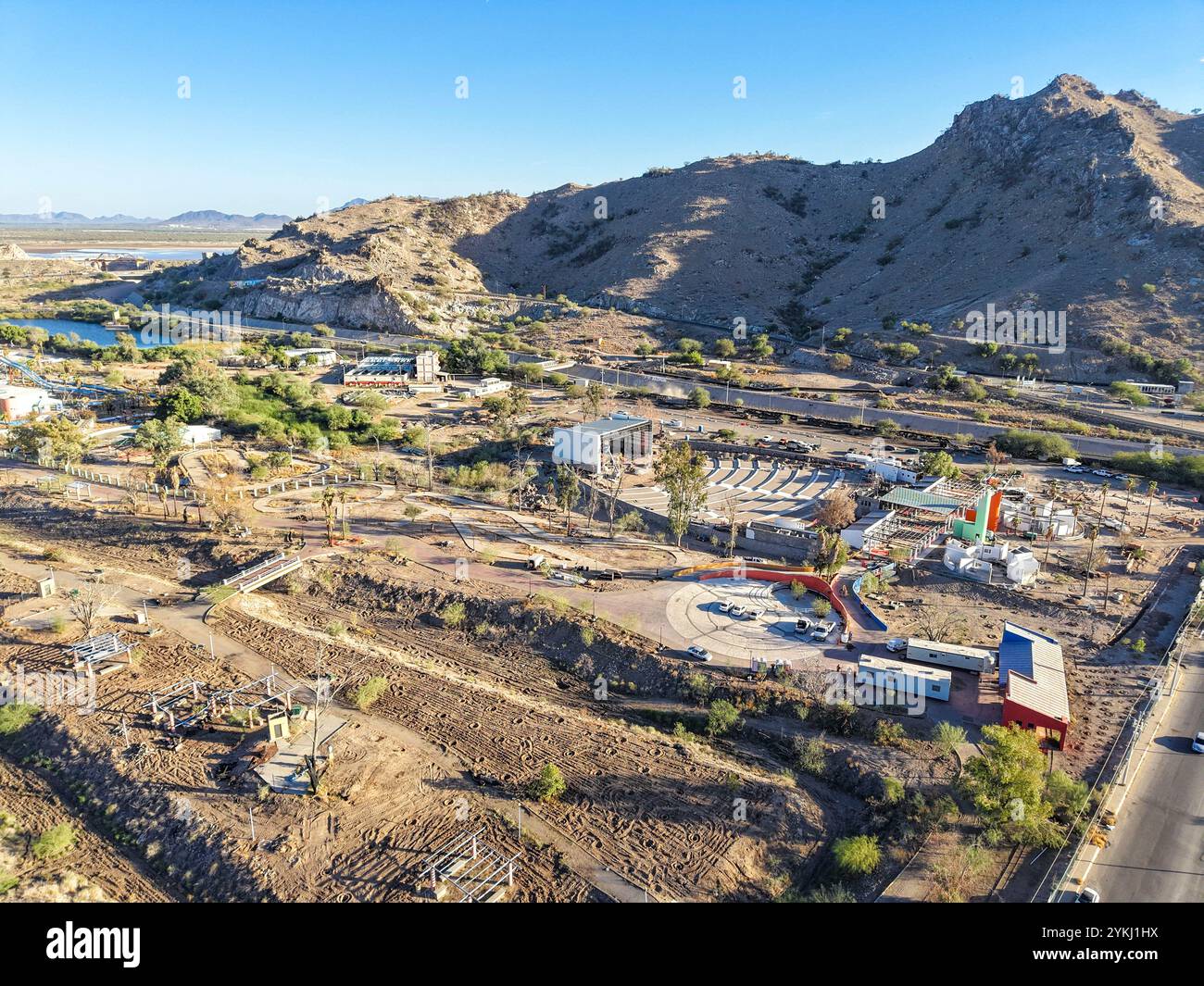 General view of the remodeled park La Sauceda in Hermosillo Sonora ...