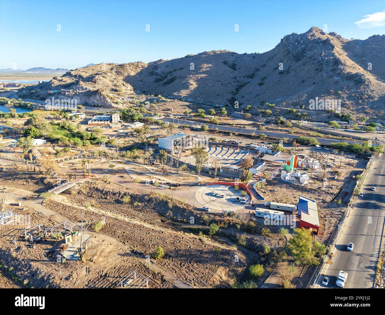 General view of the remodeled park La Sauceda in Hermosillo Sonora ...