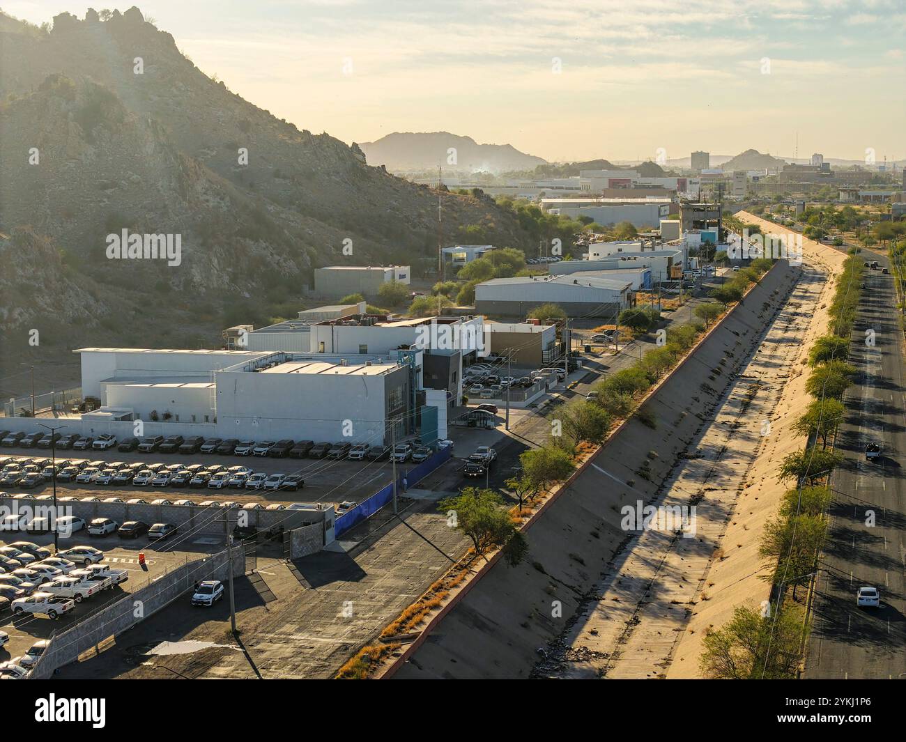 Aerial view of Vado del Rio in Hermosillo, Sonora. (Photo by Luis ...