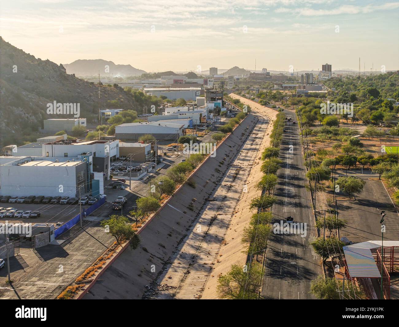 Aerial view of Vado del Rio in Hermosillo, Sonora. (Photo by Luis ...