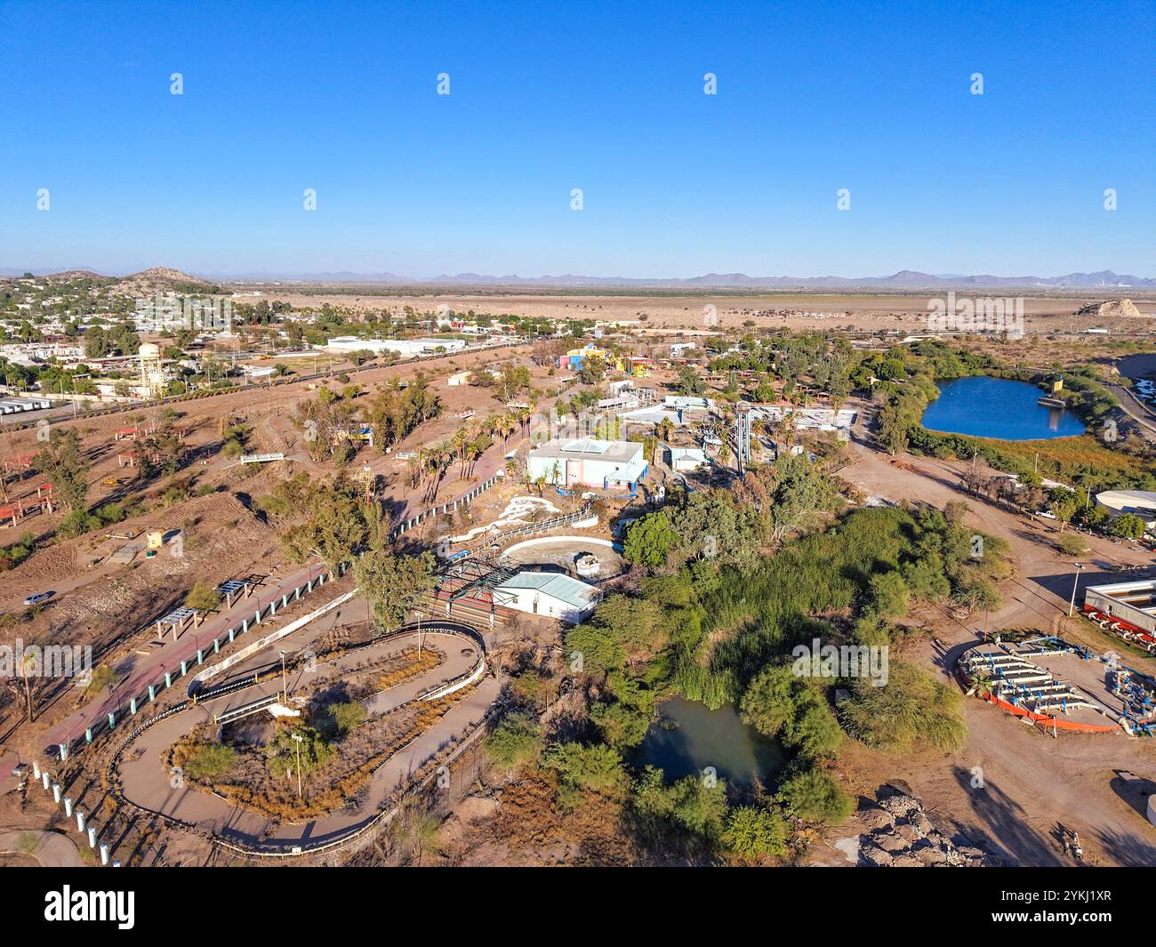 General view of the remodeled park La Sauceda in Hermosillo Sonora ...
