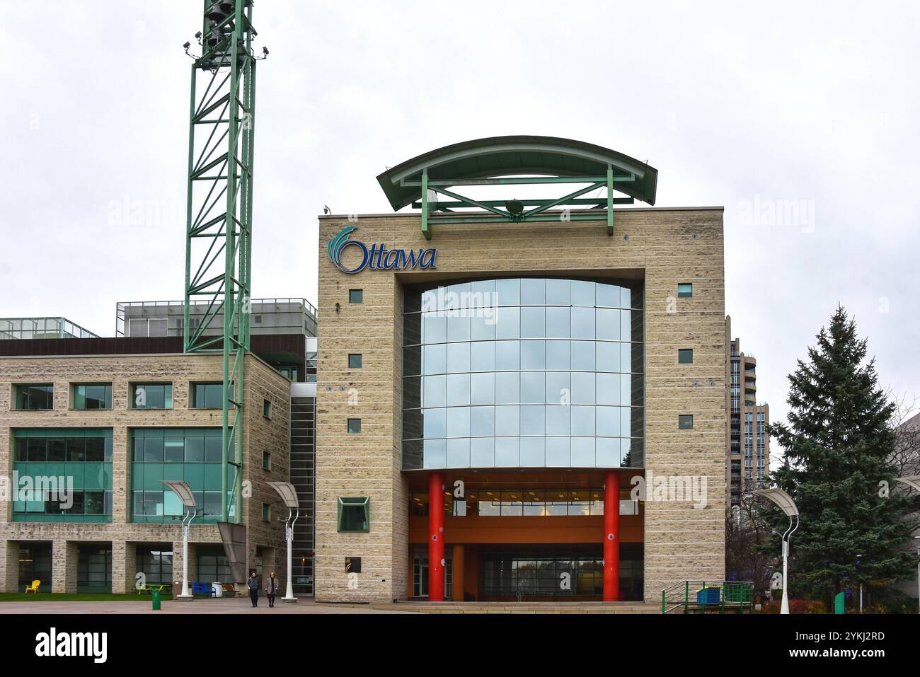 Ottawa, Canada - November 16, 2024: Ottawa City Hall on Laurier Ave ...