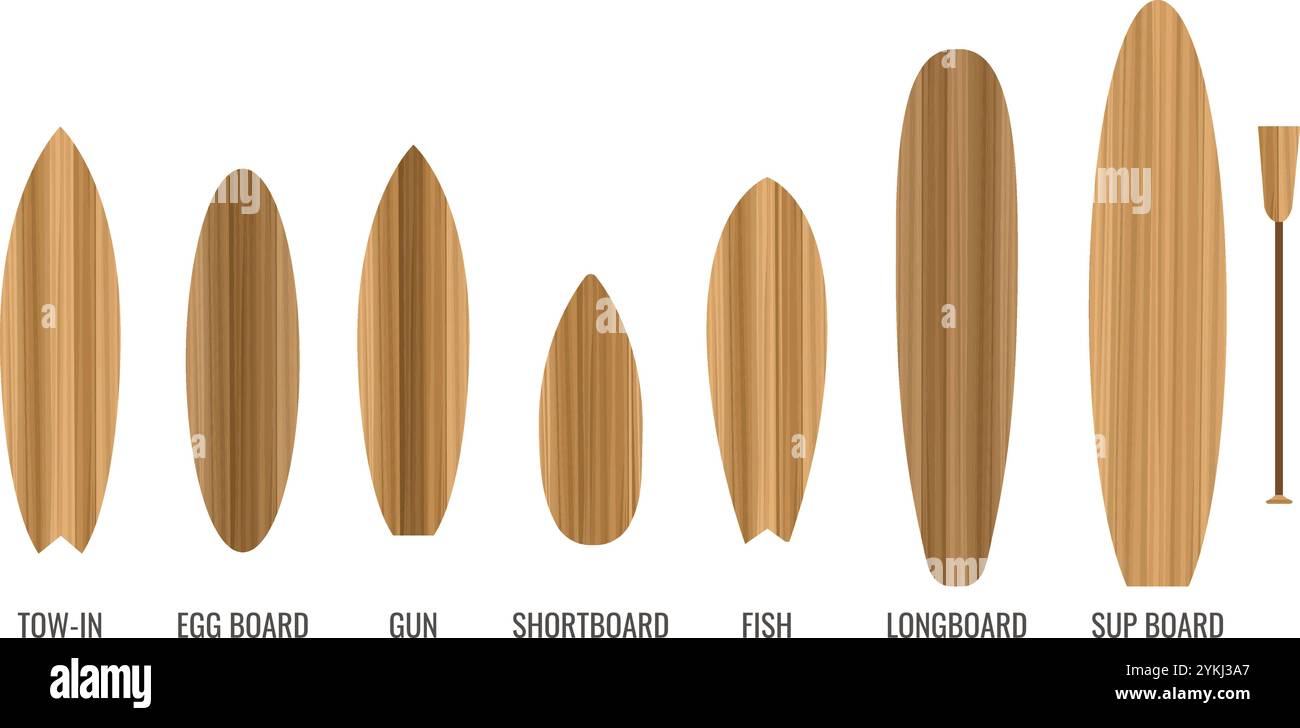 Surfing board set Stock Vector Image & Art - Alamy