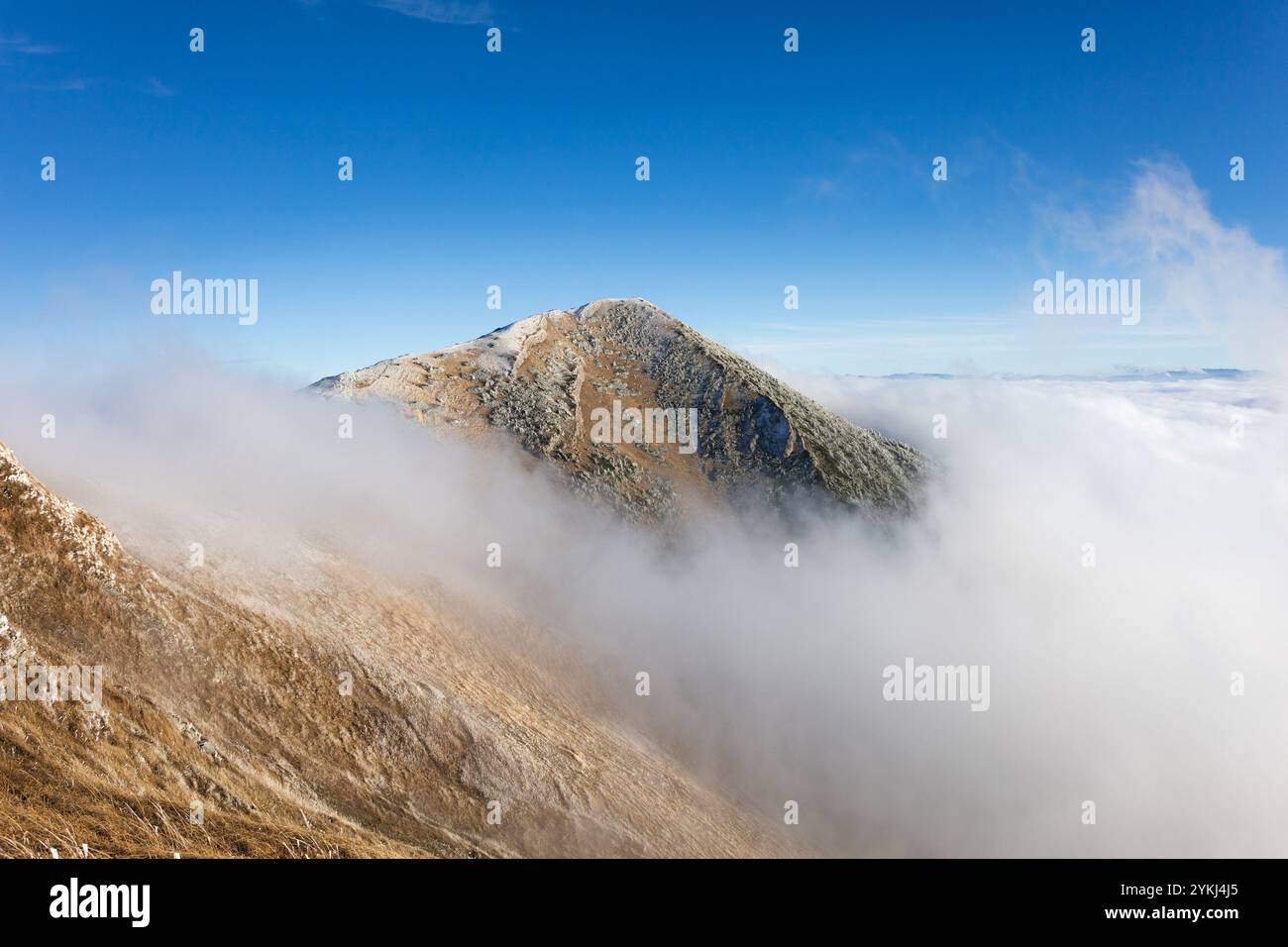 Velky Krivan, Mala Fatra, Slovakia. Top, peak and summit of mountain ...
