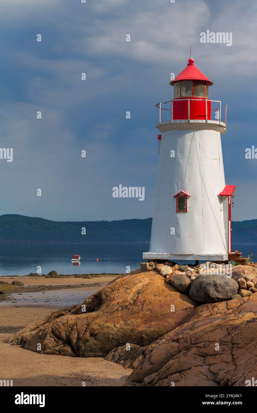 Harvey Lighthouse, La Baie,Saguenay, Quebec, Canada Stock Photo - Alamy