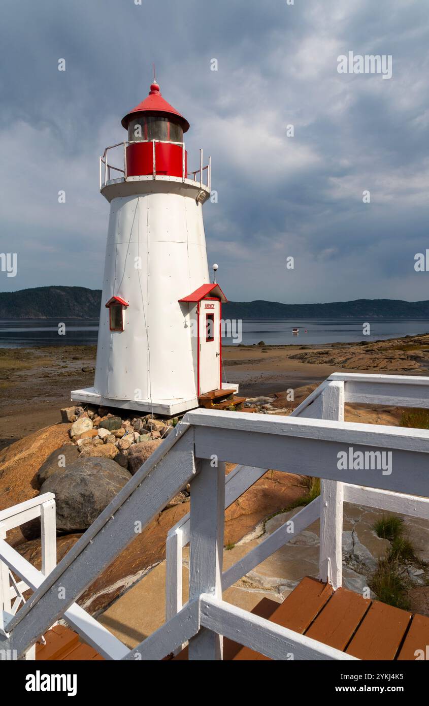 Harvey Lighthouse, La Baie,Sagueney, Quebec, Canada Stock Photo - Alamy