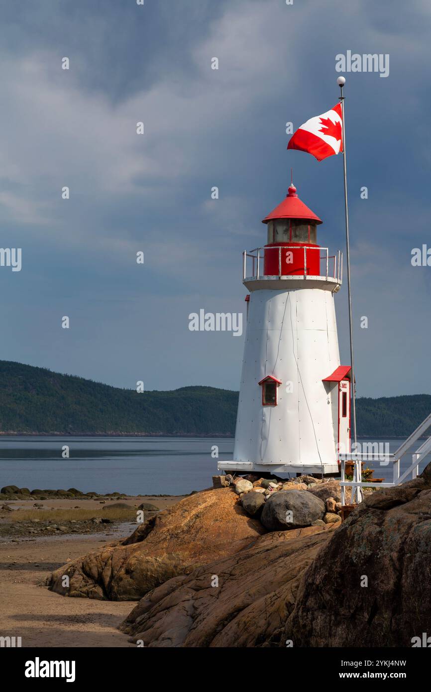 Harvey Lighthouse, La Baie,Saguenay, Quebec, Canada Stock Photo - Alamy