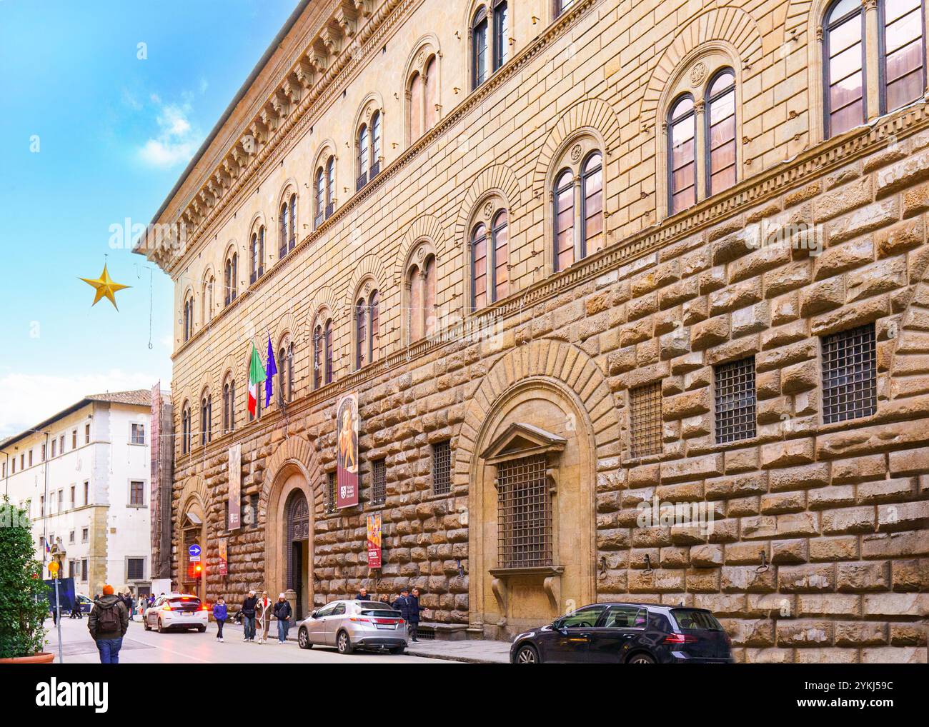 Main facade of the Medici Riccardi palace Stock Photo - Alamy