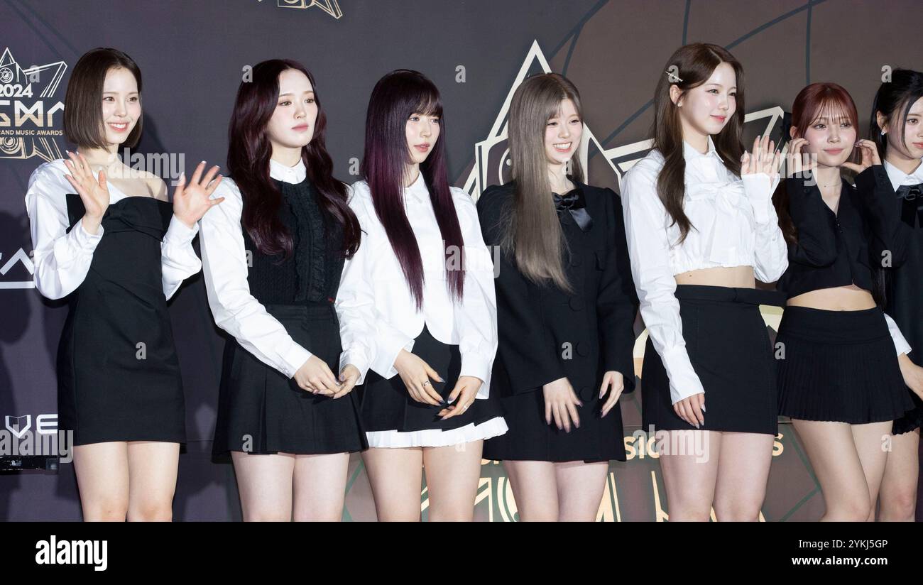 Incheon, South Korea. 17th Nov, 2024. Japanese Mako, Rio, Nina, Mayuka ...