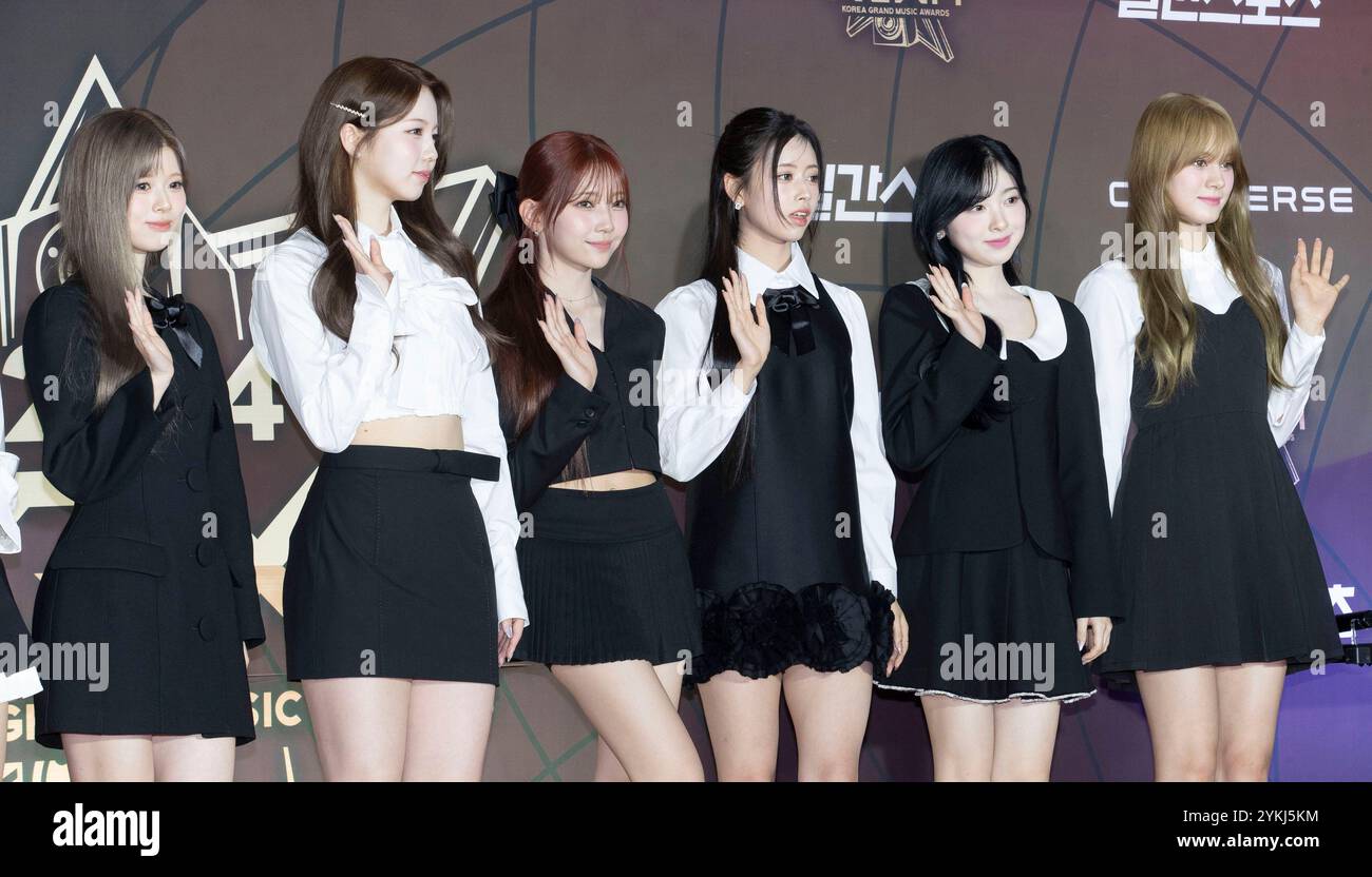 Incheon, South Korea. 17th Nov, 2024. Japanese Mako, Rio, Nina, Mayuka, Ayaka, Maya, Rima, Riku ...