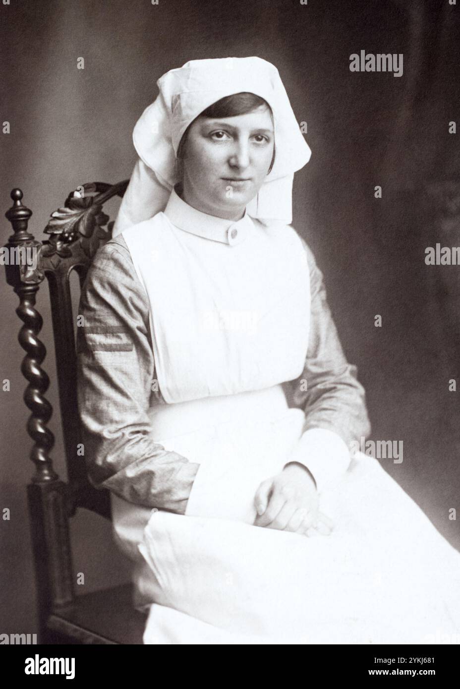 A nurse from the Voluntary Aid Detachment during the First World War ...