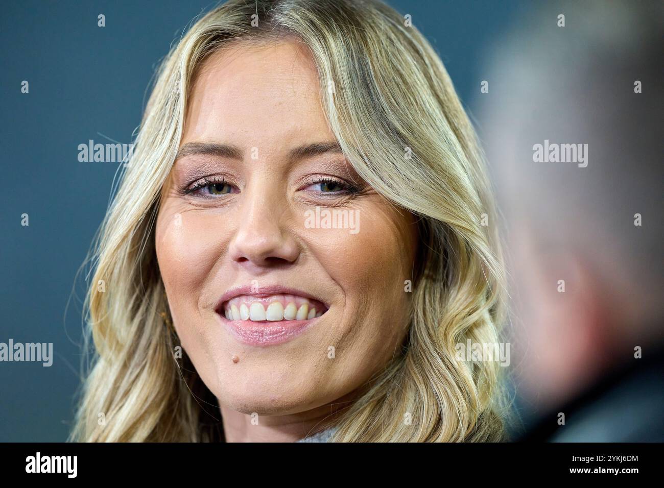 Laura PAPENDICK, Sport TV presenter, Sportmoderatorin, in the UEFA ...