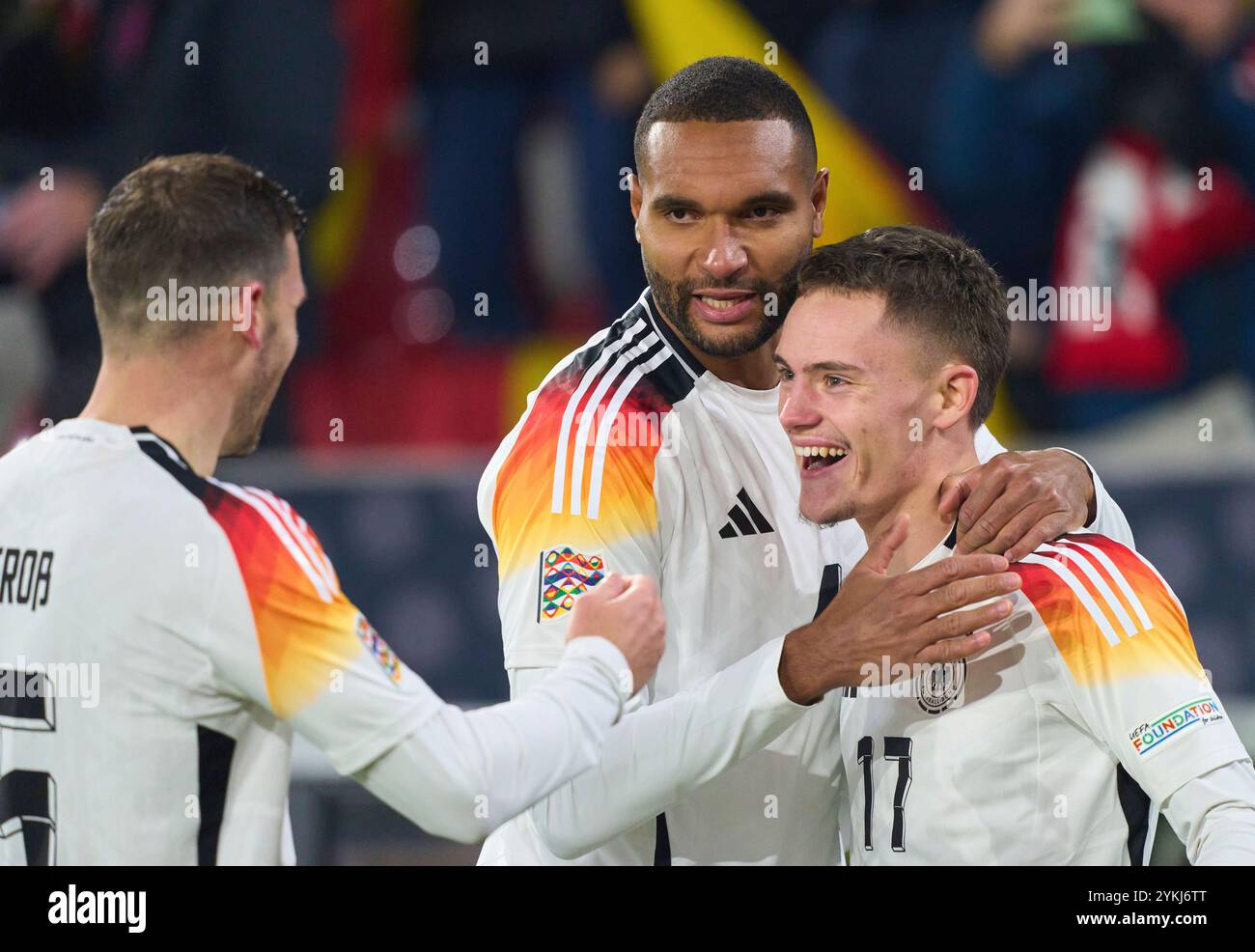 Florian Wirtz, Nr. 17 DFB celebrates his 4-0 goal, happy, laugh ...