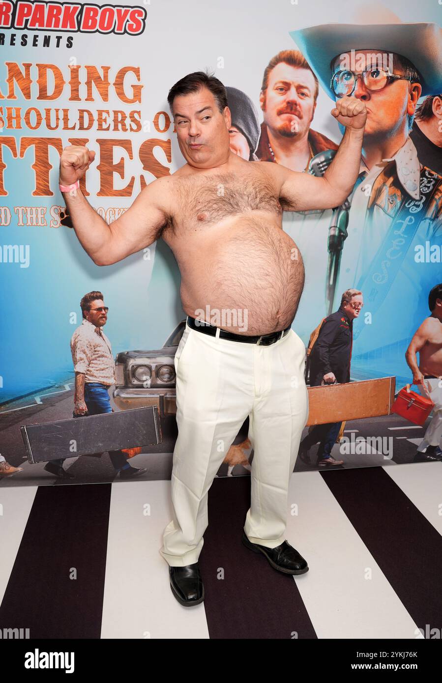 Pat Roach arriving for the UK premiere of Standing on the Shoulders of Kitties: The Bubbles and ...