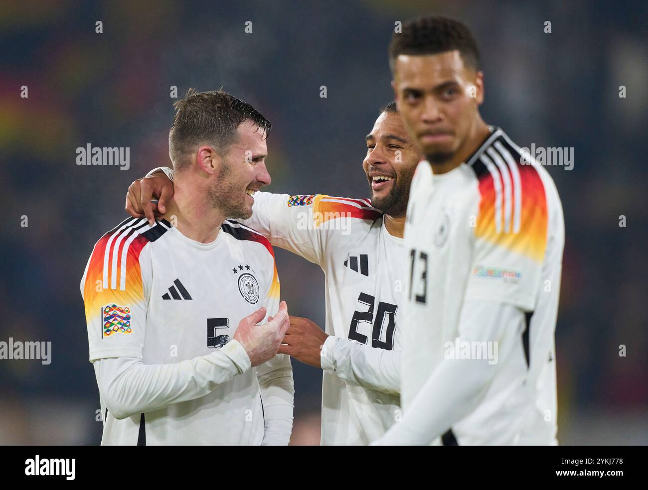Pascal Gross, DFB 5 Serge Gnabry, DFB 20 Felix Nmecha, DFB 13 celebrate ...