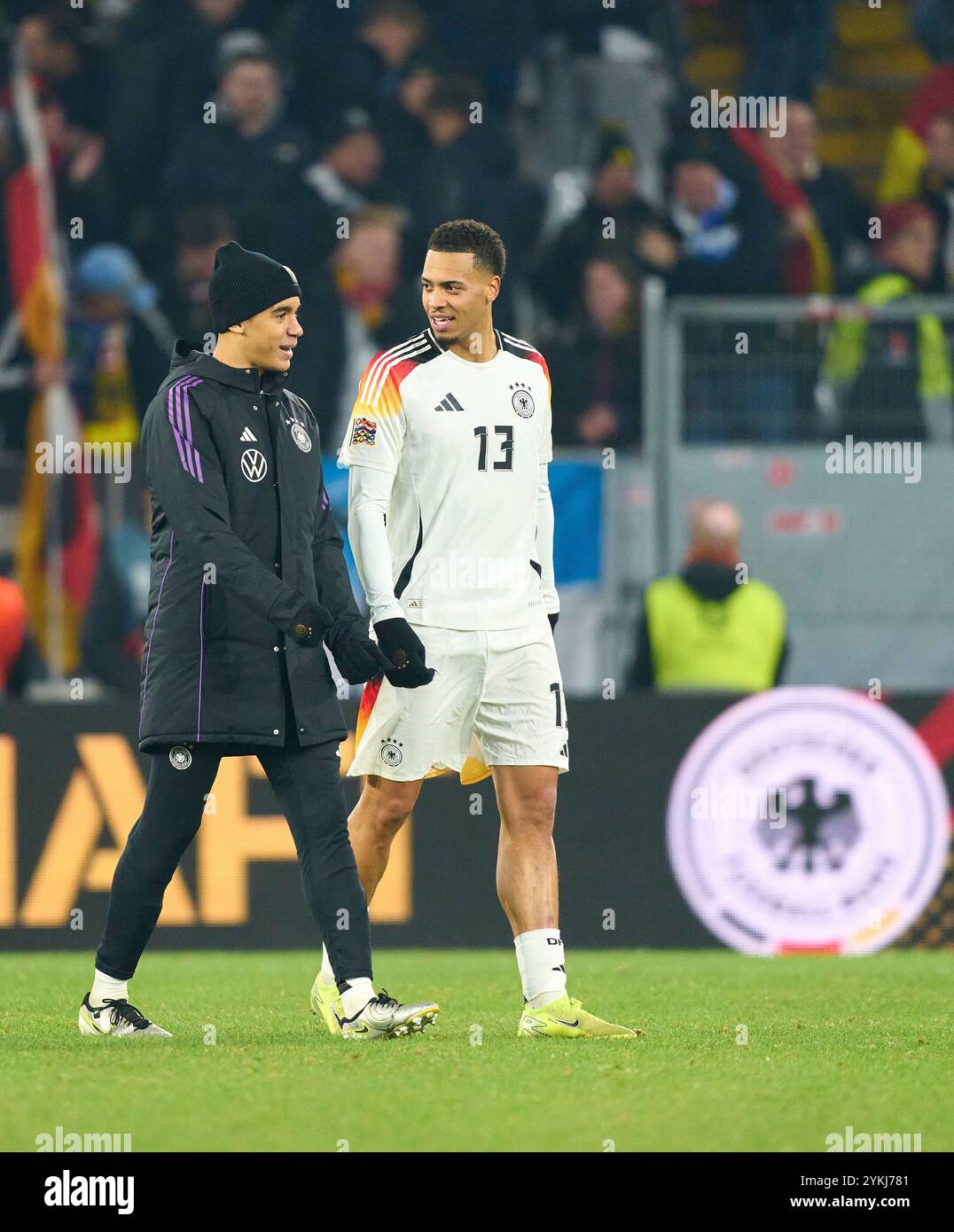 Jamal Musiala, DFB 10 Felix Nmecha, DFB 13 celebrate after the UEFA ...