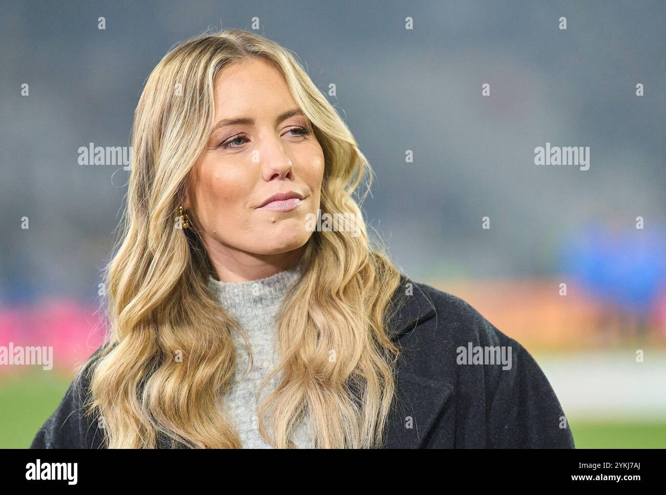 Laura PAPENDICK, Sport TV presenter, Sportmoderatorin, in the UEFA ...