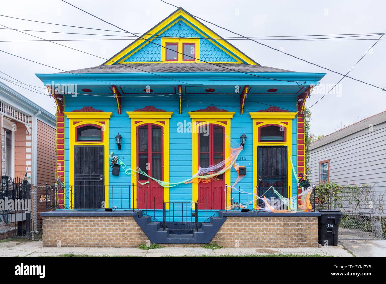 A colorful residential building in the Treme neighborhood of New ...