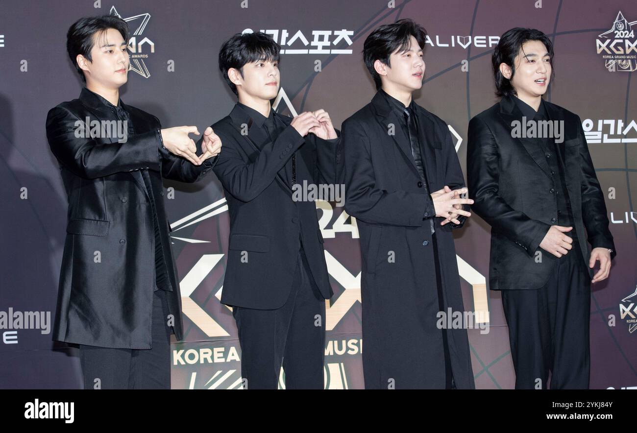 Incheon, South Korea. 17th Nov, 2024. South Korean rock band DAY6 ...