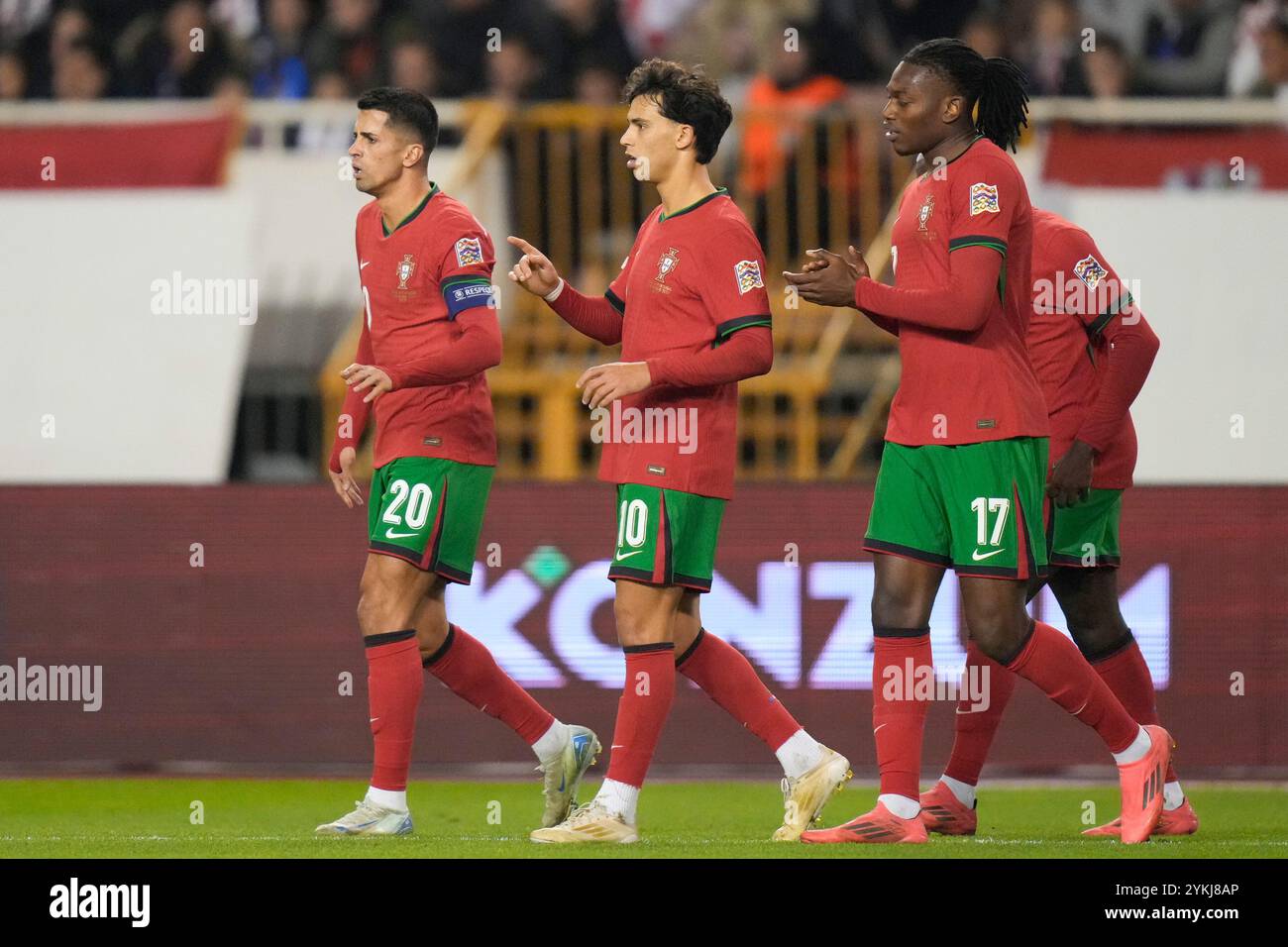 Portugal's Joao Felix celebrates after scoring his side's first goal ...