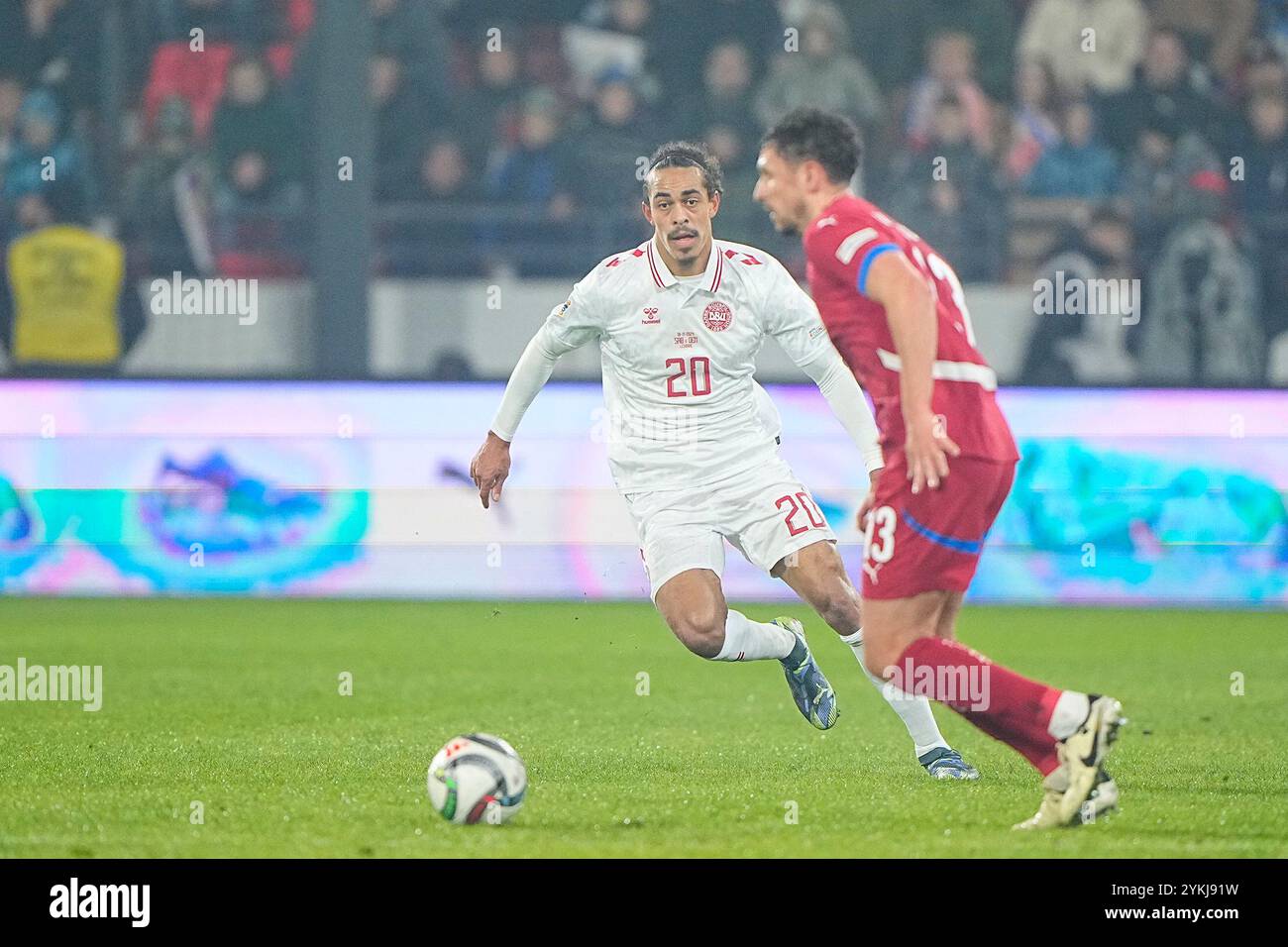 Serbien, Denmark. 18th Nov, 2024. UEFA Nations League-kampen mellem ...