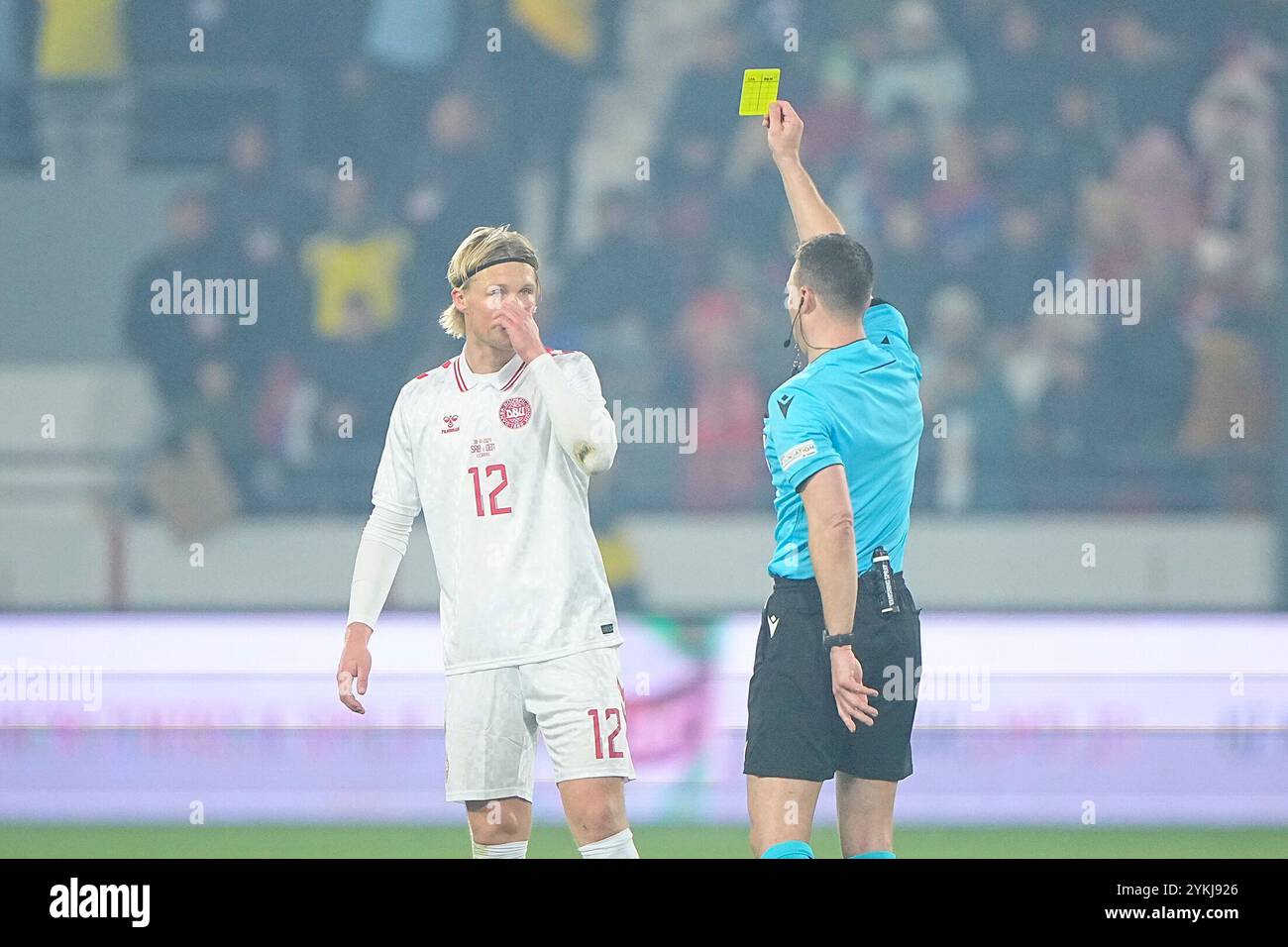 Serbien, Denmark. 18th Nov, 2024. UEFA Nations League-kampen mellem ...