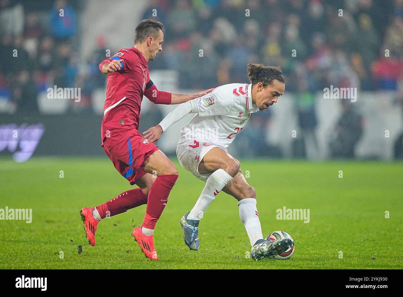 Serbien, Denmark. 18th Nov, 2024. UEFA Nations League-kampen mellem ...