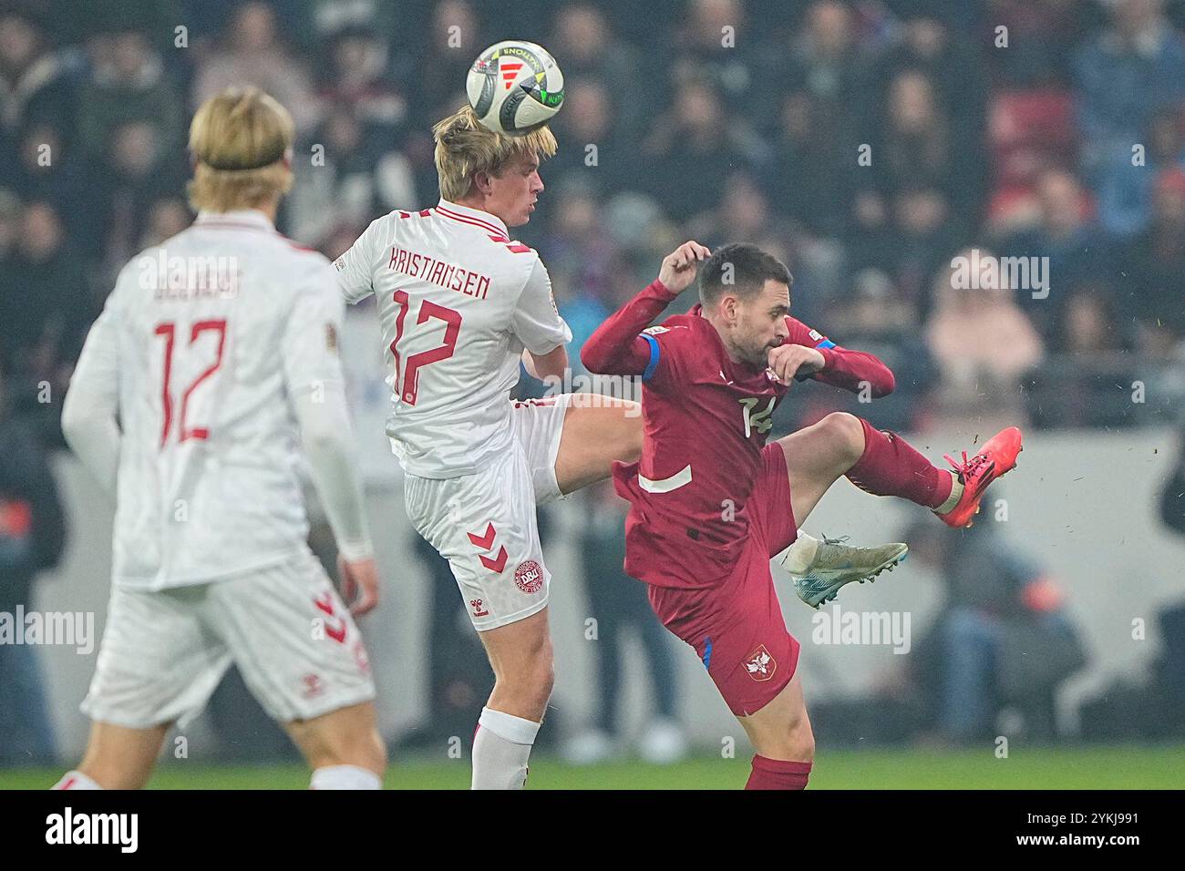Serbien, Denmark. 18th Nov, 2024. UEFA Nations League-kampen mellem ...