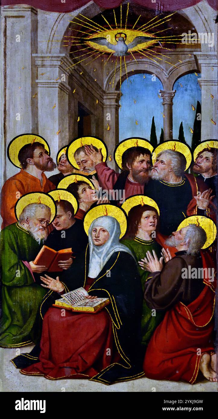 Altarpiece of Santa Maria de Segueró (Garrotxa) Pentecosta- Pentecost ...