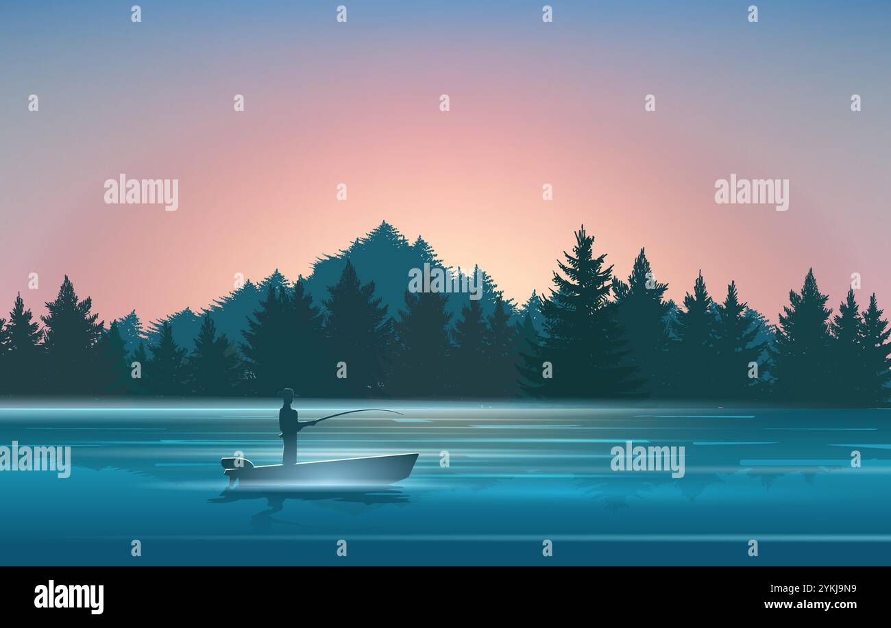 River and lake lifestyle Stock Vector Images - Alamy