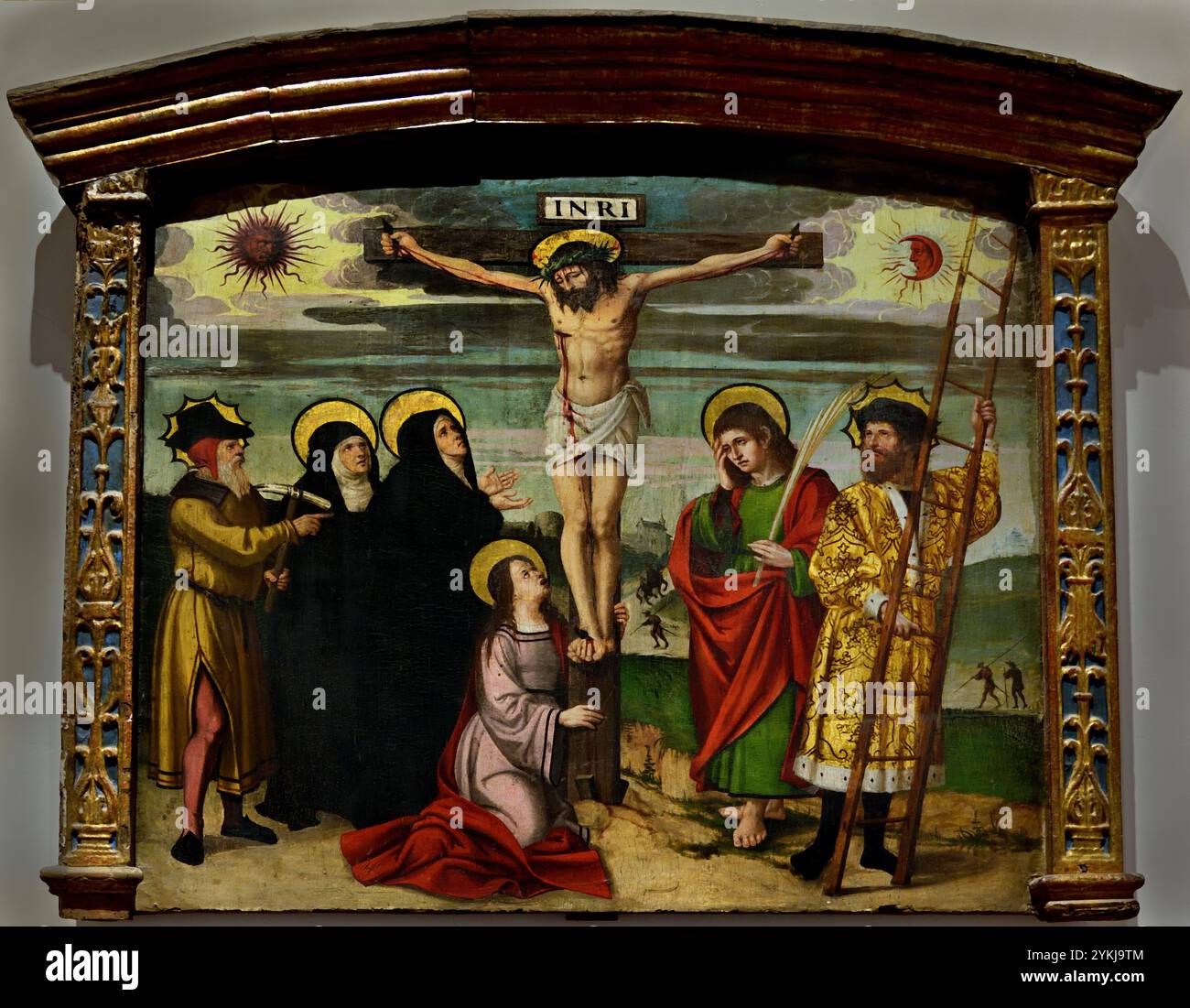 Crucifixion. Altarpiece of Millars Pere Mates 1500/1550 16 century ...