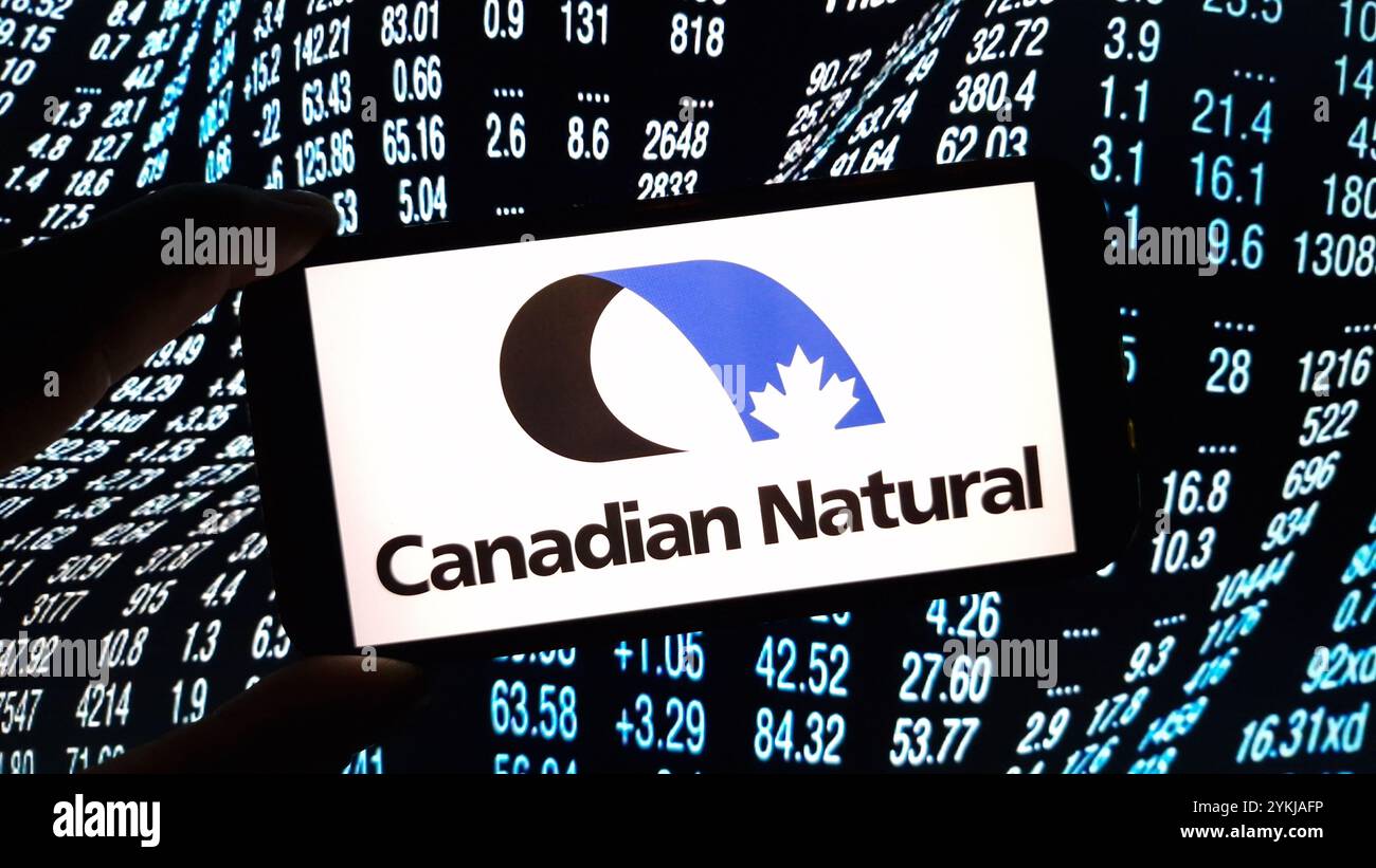 Konskie, Poland - November 18, 2024: Canadian Natural Resources company ...