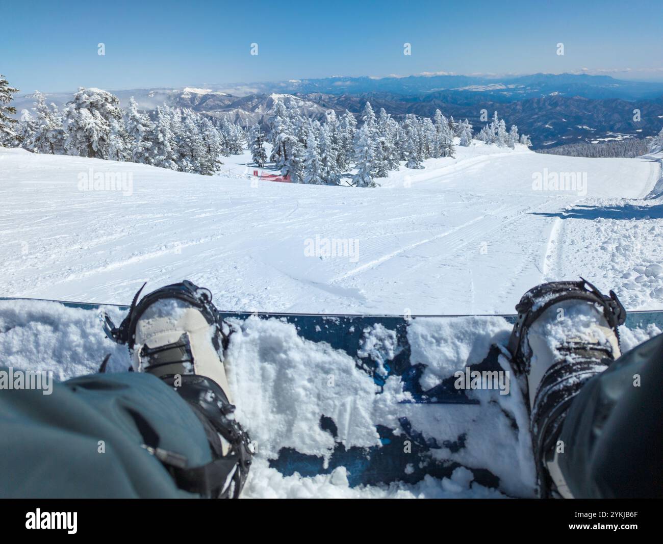 Top view ski resort slope hi-res stock photography and images - Alamy