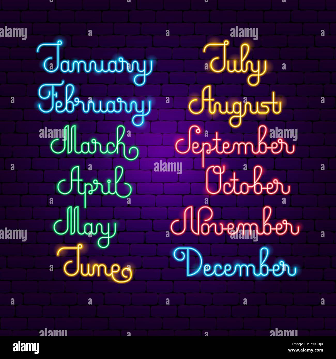 Calendar months hi-res stock photography and images - Alamy