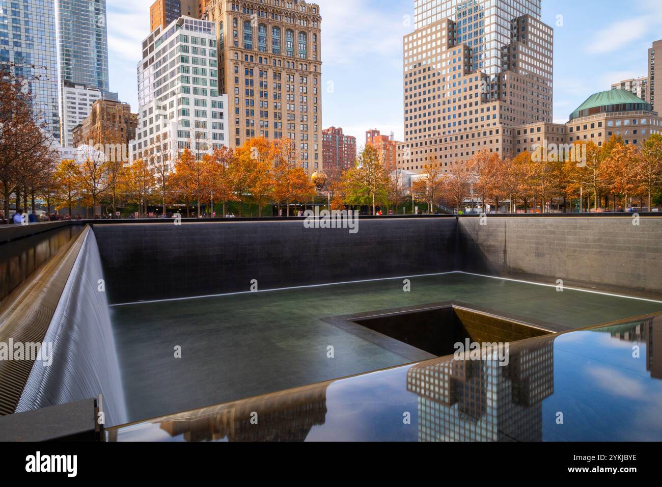 Ground Zero memorial in New York Stock Photo - Alamy