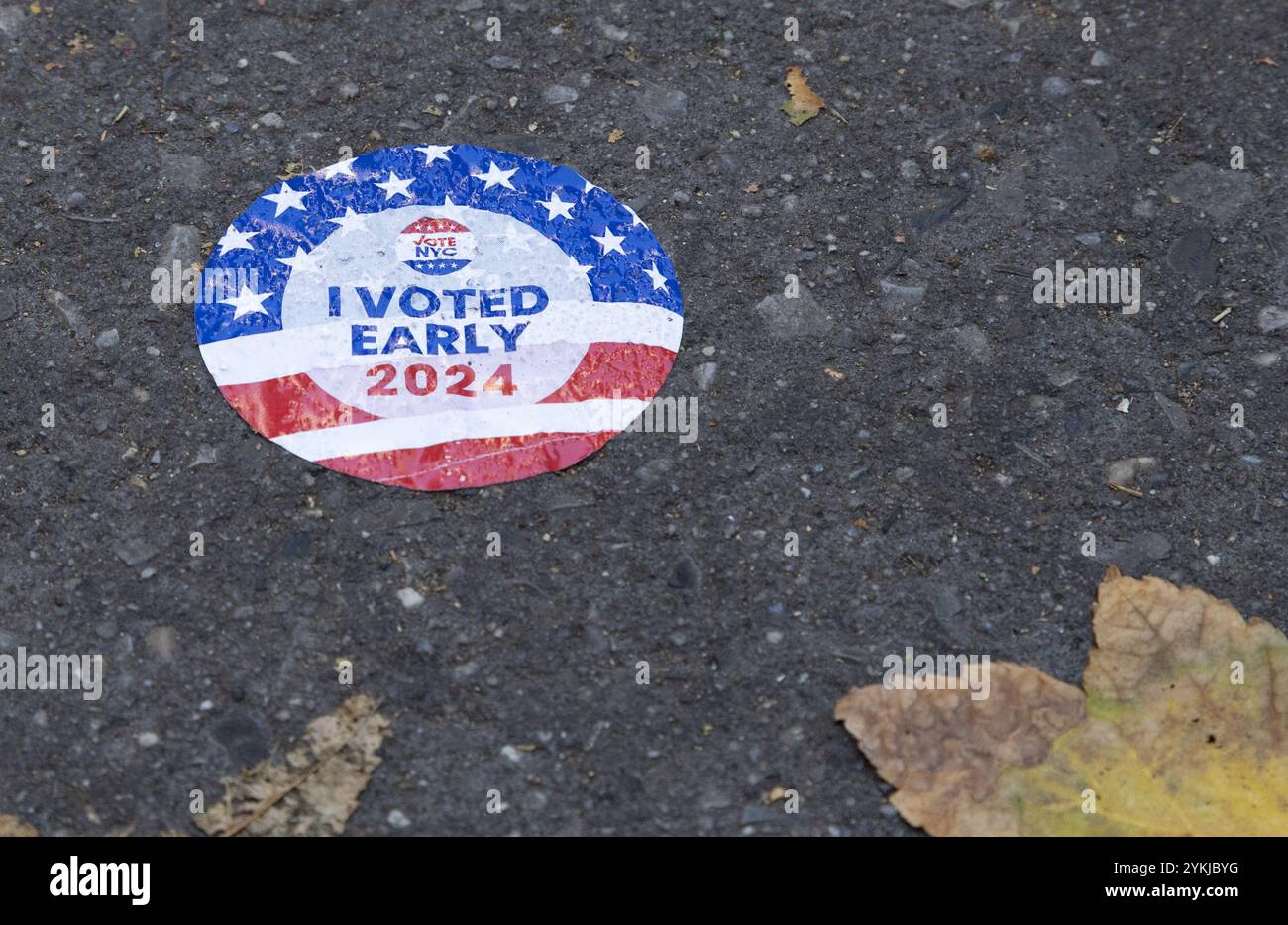 I voted early sticker in New York, 2024 Stock Photo - Alamy