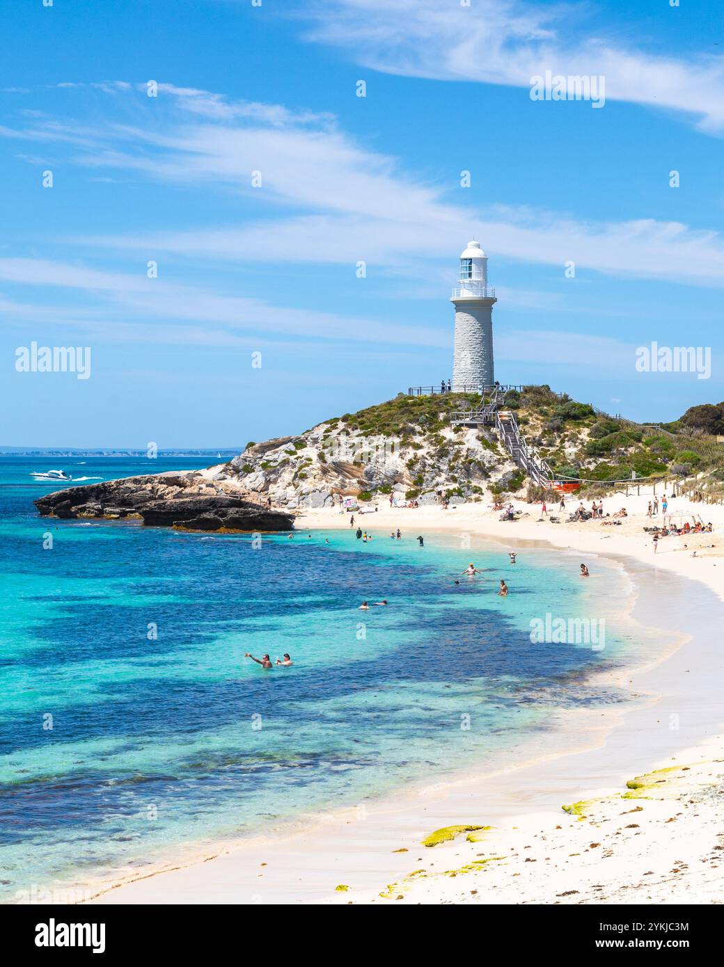 ROTTNEST ISLAND, AUSTRALIA - 11TH OCT 2024: The beautiful Pinky Beach ...