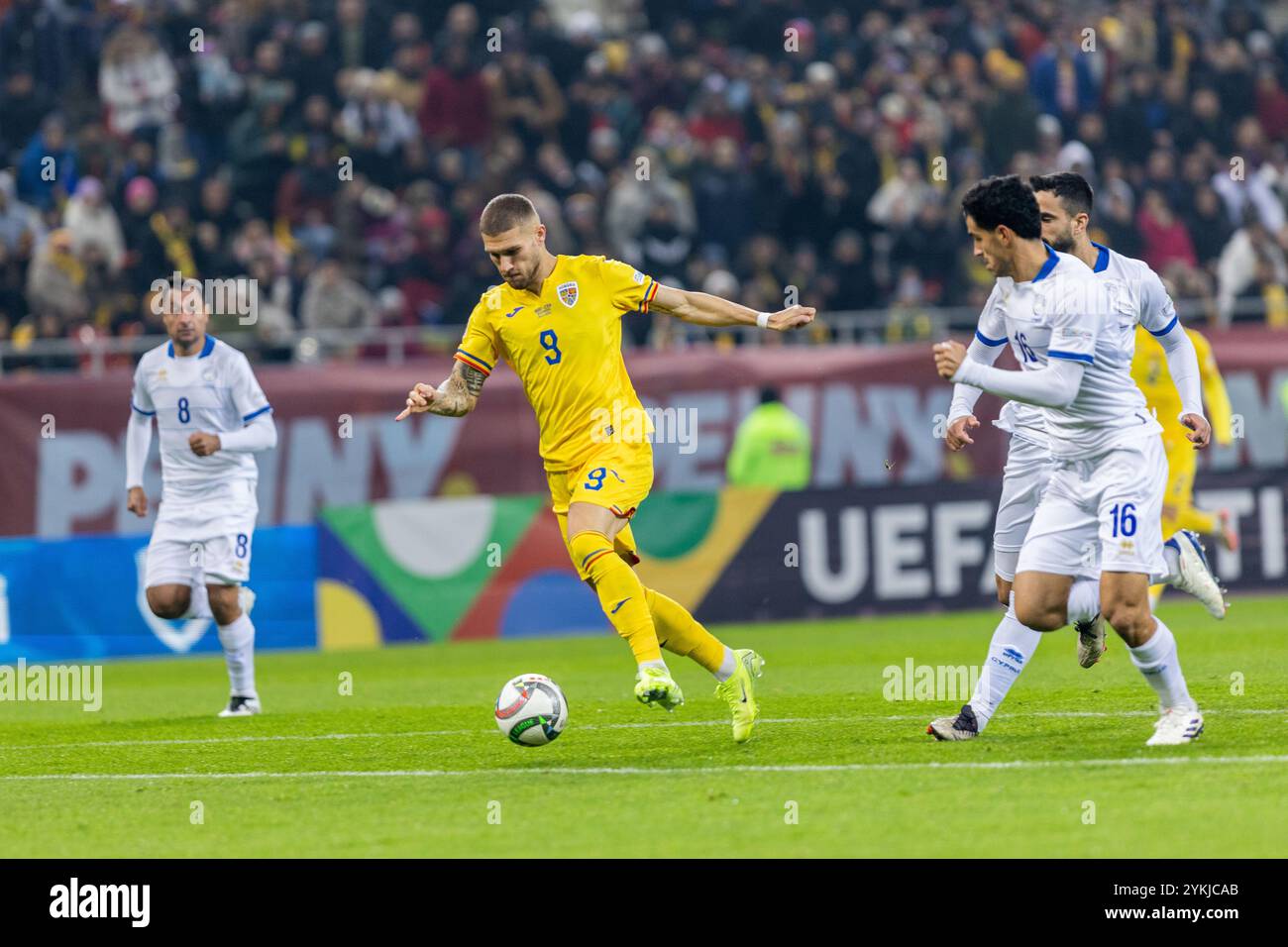 Daniel Birligea of Romania in action during the UEFA Nations League, League C, Group C2 football ...