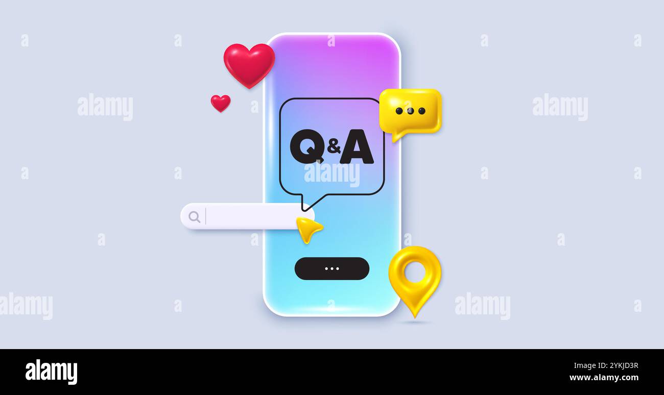 Questions and answers icon. Answer question sign. Social media phone ...
