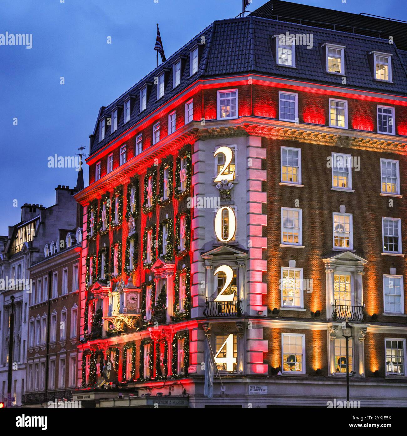 London, UK. 18th Nov, 2024. The annual 'advent calendar' facade ...