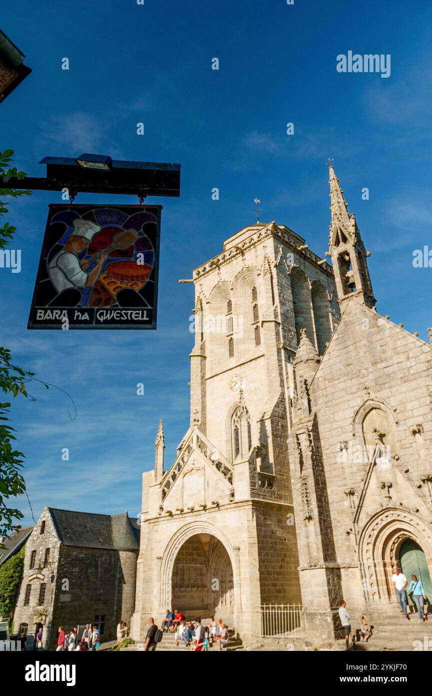 Saint Ronan church in Locronan, Brittany, France Stock Photo - Alamy