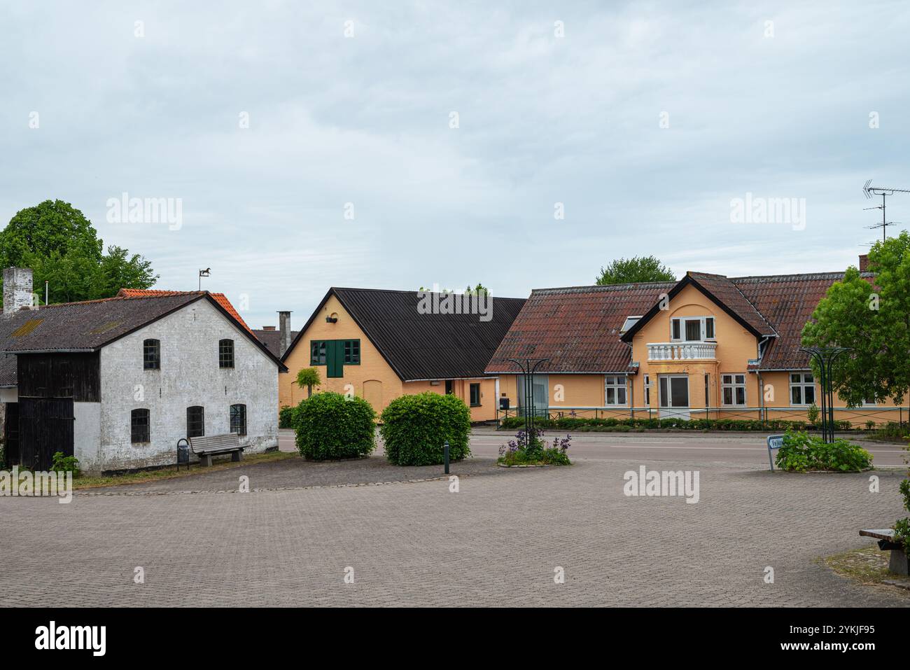 town of Borre on island of Mon in Denmark Stock Photo - Alamy