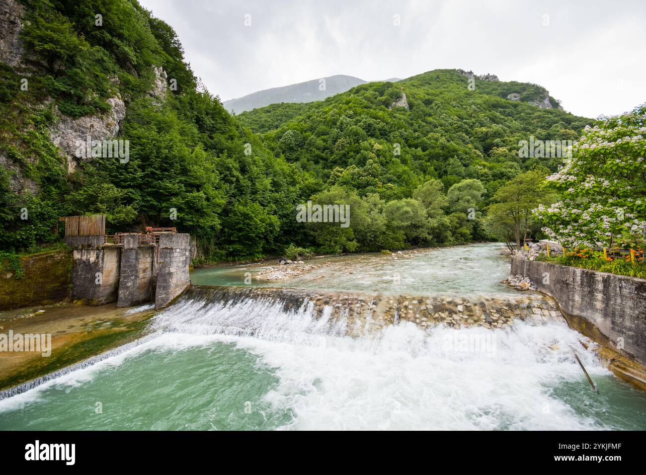 The beautiful nature of Rugova canyon in the countryside of Kosovo ...