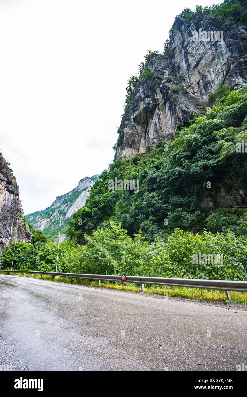 The beautiful nature of Rugova canyon in the countryside of Kosovo ...