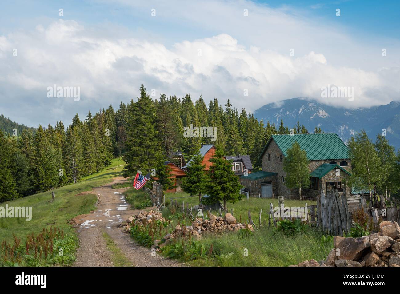 The beautiful nature of Rugova canyon in the countryside of Kosovo ...