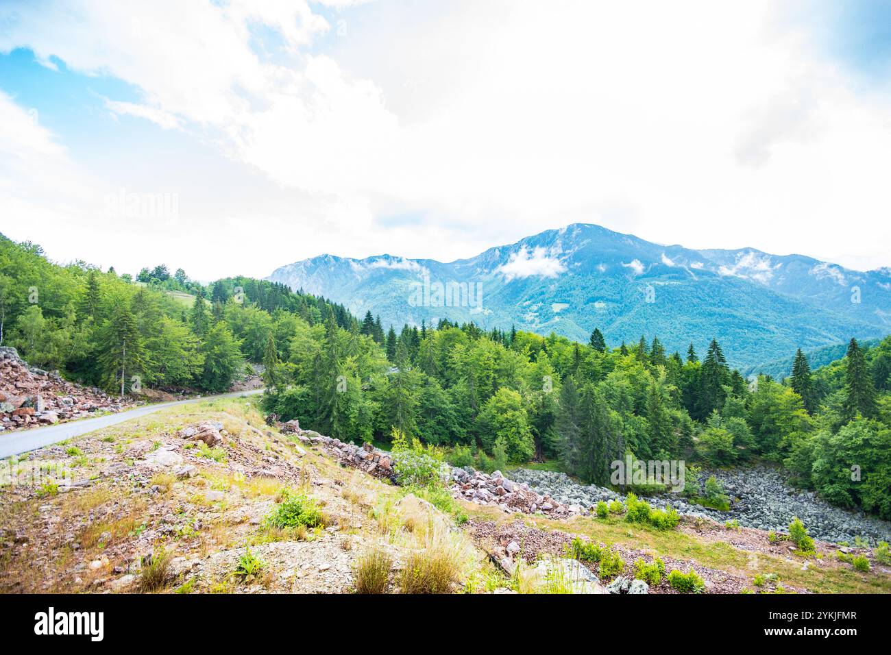 The beautiful nature of Rugova canyon in the countryside of Kosovo ...